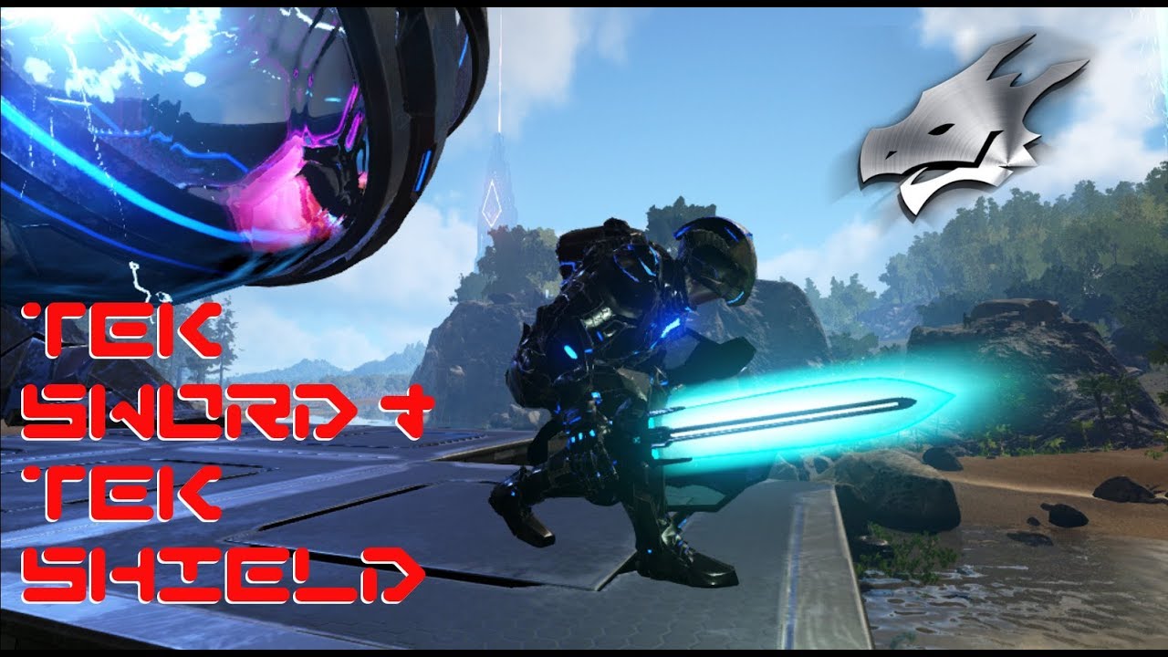 ARK TEK SWORD, TEK SHIELD & TEK LIGHT! - Ark: Survival Evolved - YouTube