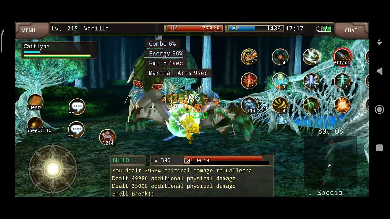 Iruna Online Eng - Monk Auto 4x and 3x attack Vs Callecra - YouTube