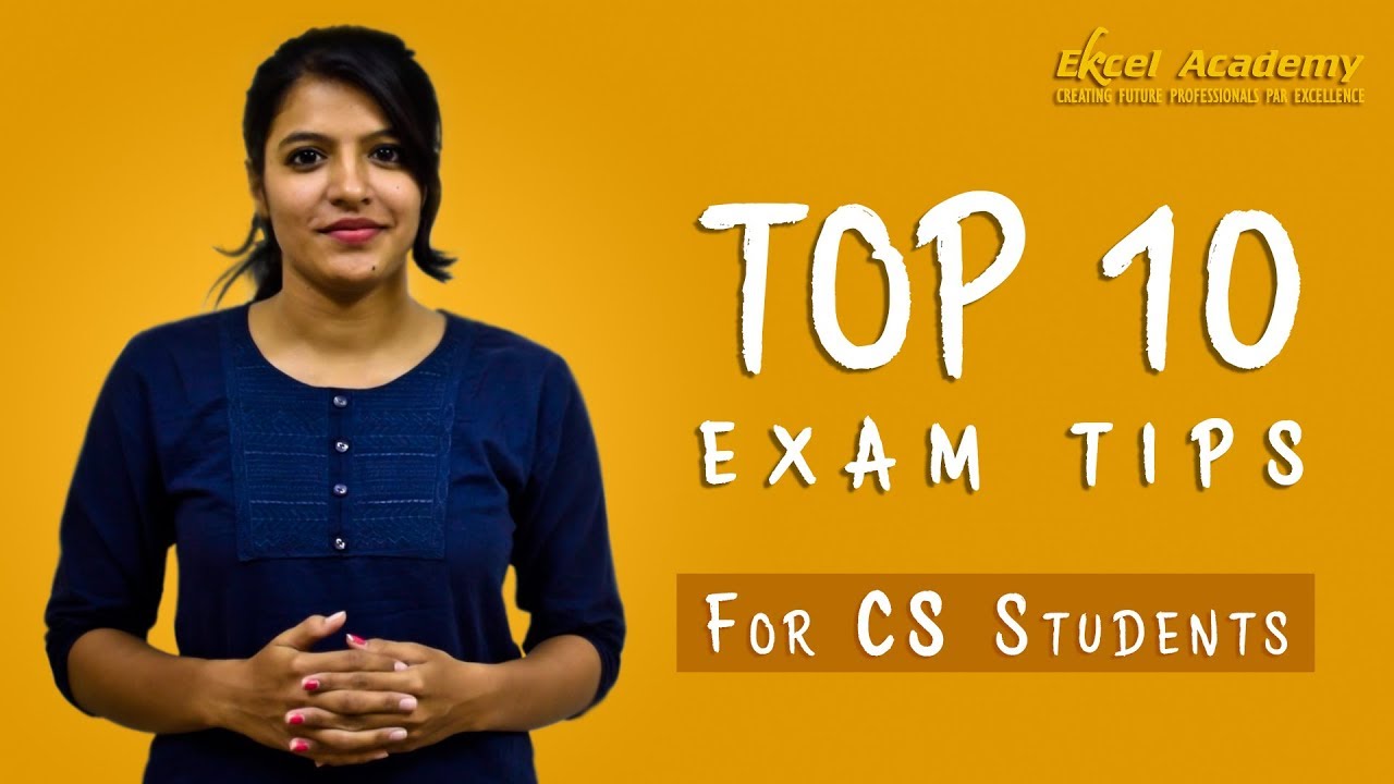 Company Secretary Exam- Top 10 Tips - YouTube