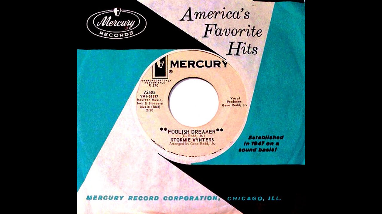 Stormie Wynters - FOOLISH DREAMER (1965) - YouTube