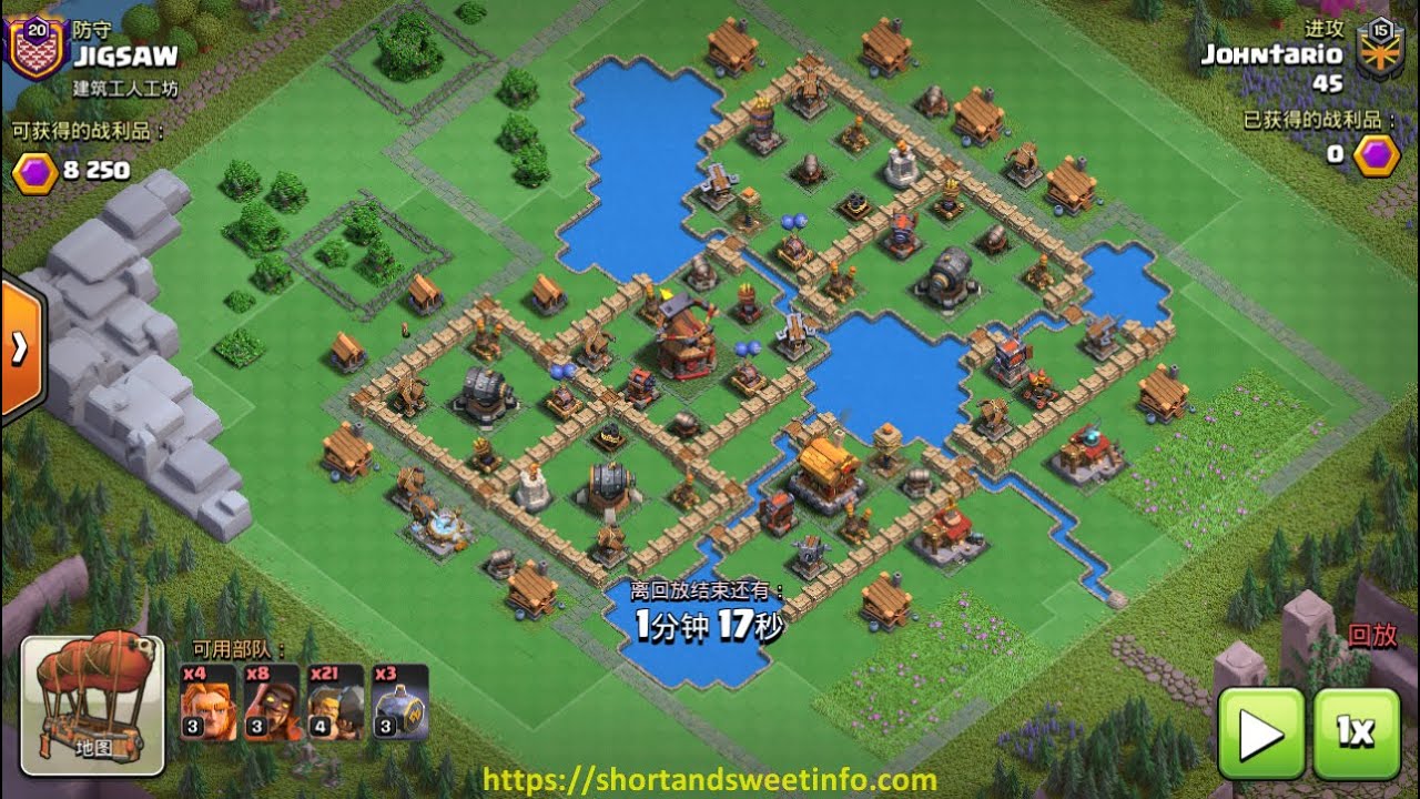 2 attacks Builders Workshop 3 (layout 24) - YouTube