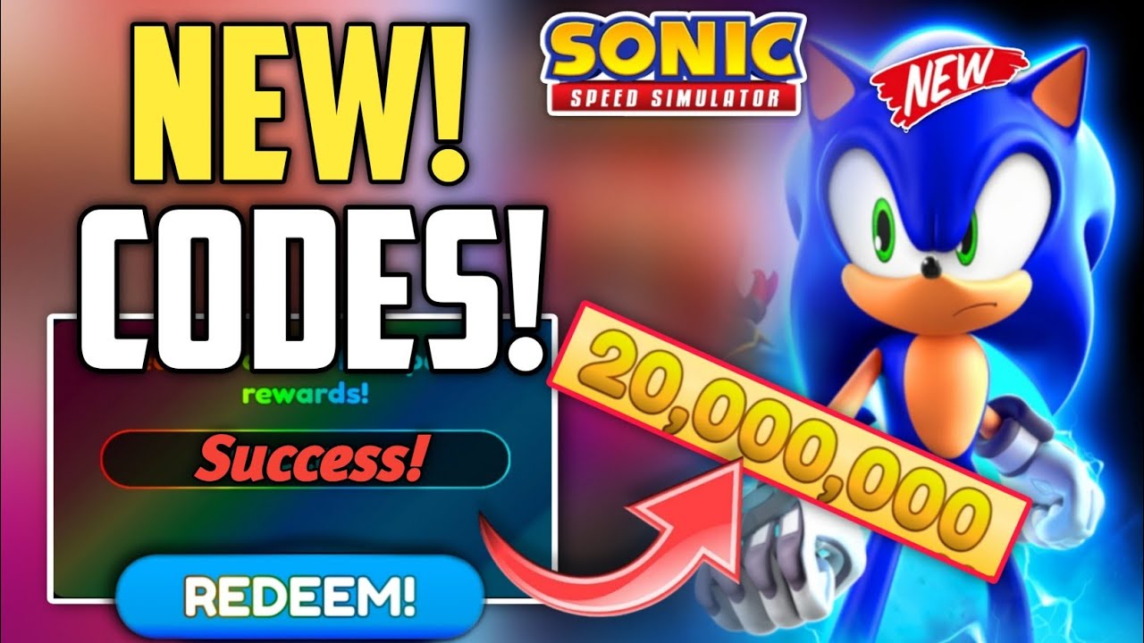 *NEW* ALL WORKING CODES FOR SONIC SPEED SIMULATOR IN 2024 | SONIC SPEED ...
