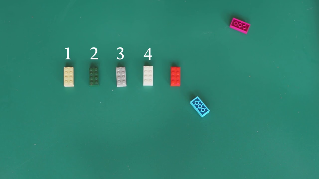 Lego - Initial Domino + Forming Digits - YouTube