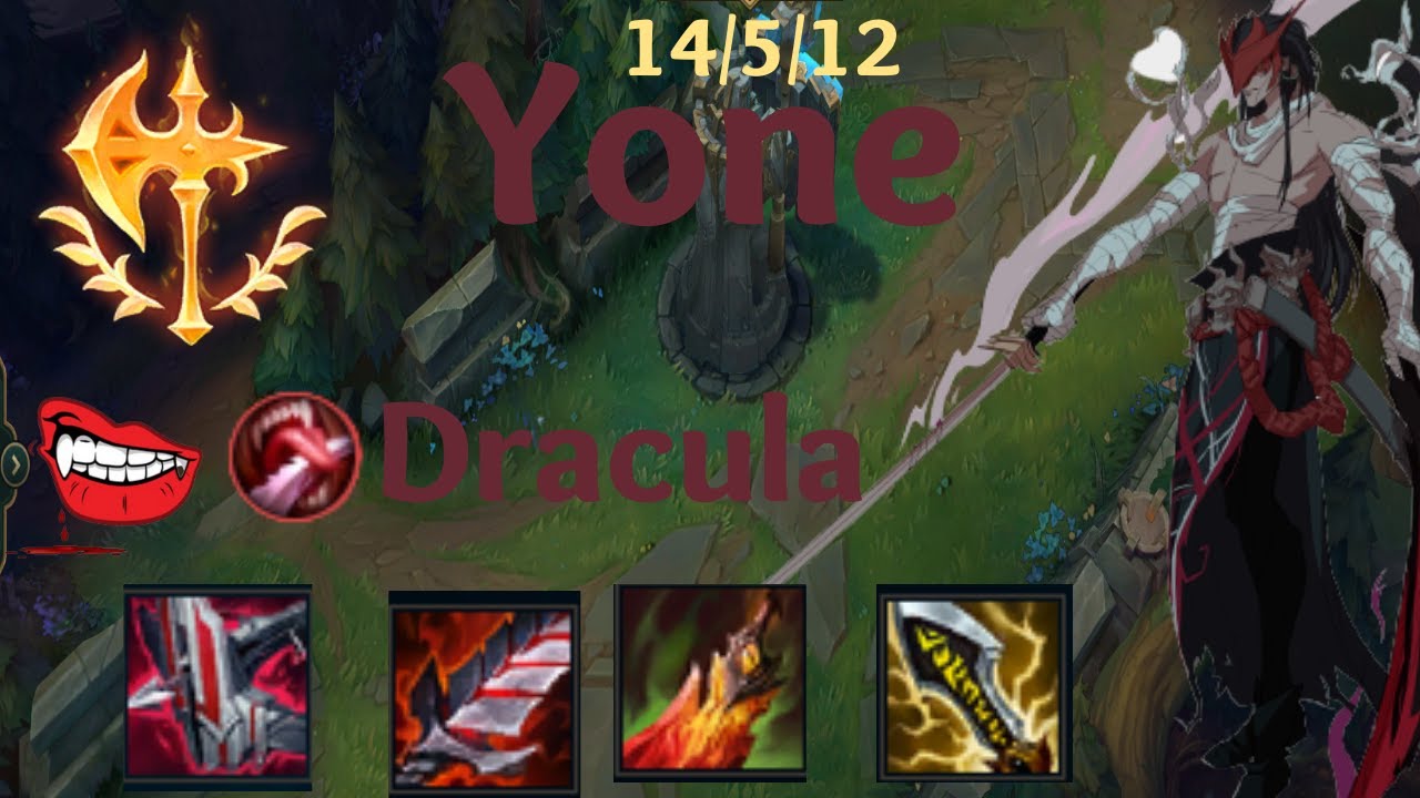Yone Dracula 😎 lol # 1 v 9 Each Q Full health -League of Legends ...