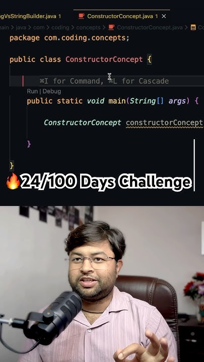 🔥24/100 Days Java Concepts | Concept of Default Constructor #coding #codinginterview #java - YouTube