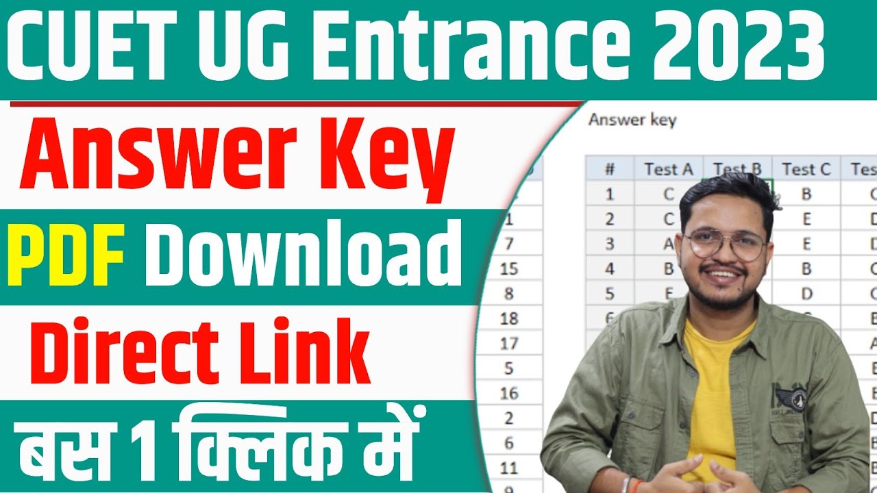 CUET UG Answer Key 2023 Kaise Download Kare | How To Check CUET UG ...