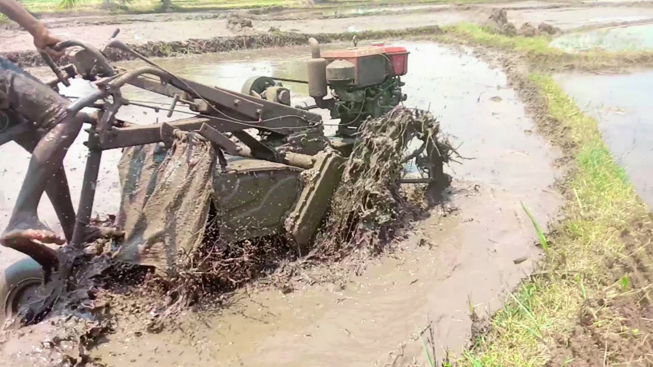 Plowing a Muddy Field with a Vikyno RV 125 Tractor With and the Best ...