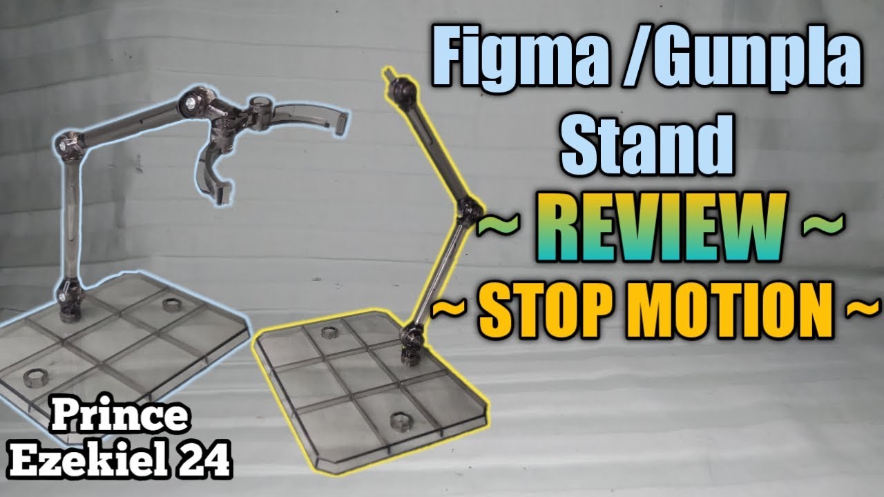 CLEAR GRAY FIGMA / GUNPLA STAND REVIEW STOP MOTION - YouTube
