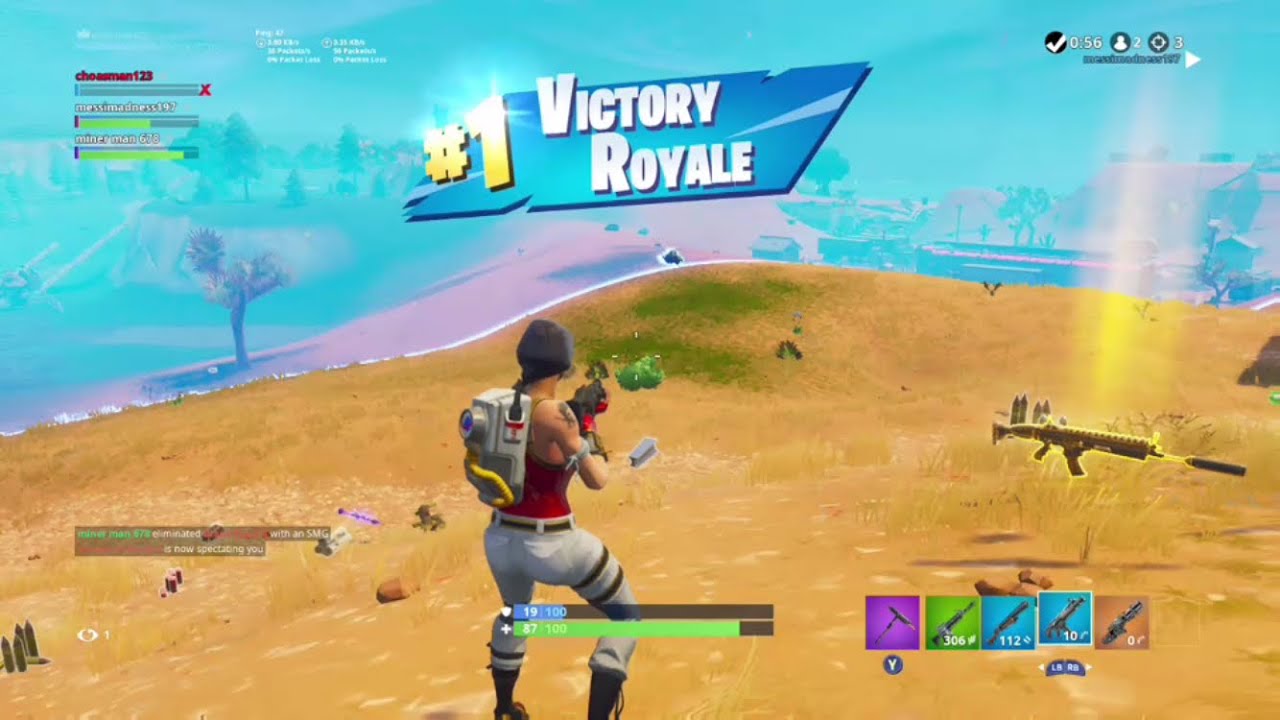 My first season 6 win in fortnite - YouTube