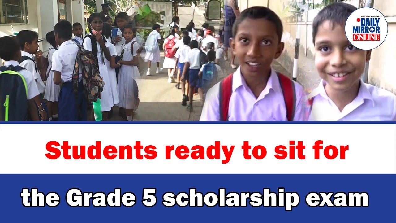 Students ready to sit for the Grade 5 scholarship exam - YouTube