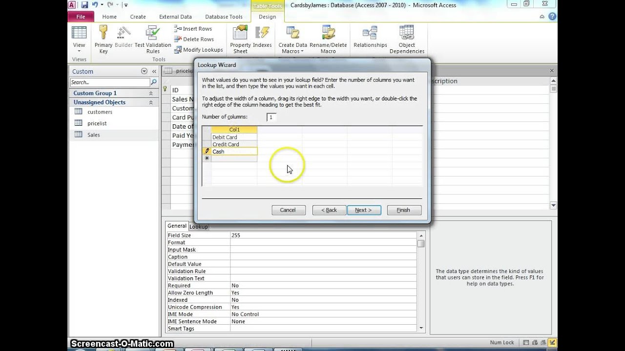 Video 11 Changing the Sales Table - YouTube