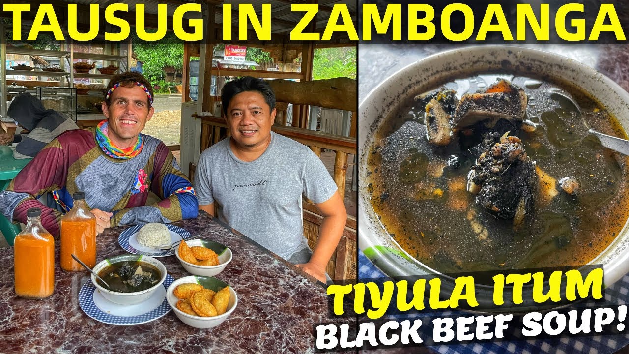 TAUSUG FILIPINO in MINDANAO made BLACK BEEF SOUP - Philippines Best ...
