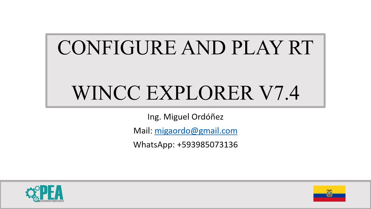 WinCC Explorer [4]: Configure and play RT - YouTube