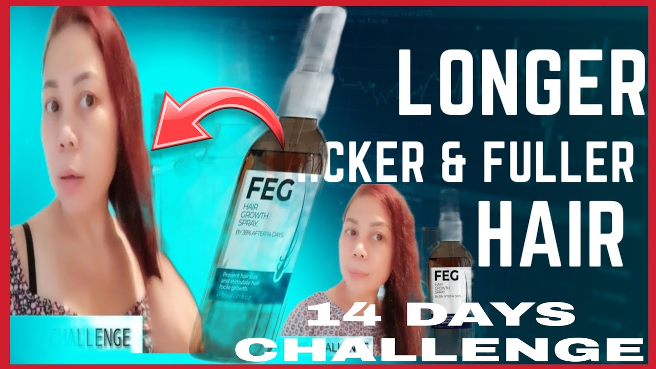 HAIR GROWTH SPRAY FEG GROW YOUR HAIR FASTER, THICKER AND LONGER | Red ...