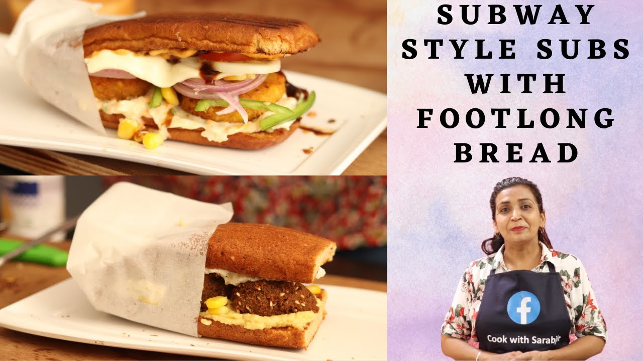 How to make SUBWAY Sandwich at home | Subway style Recipe with Harvest ...