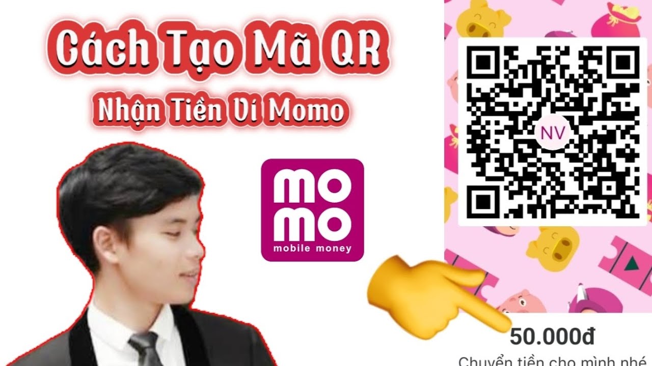 Cách tạo mã QR nhận tiền trên ví Momo | Tạo mã QR theo ý thích . - YouTube