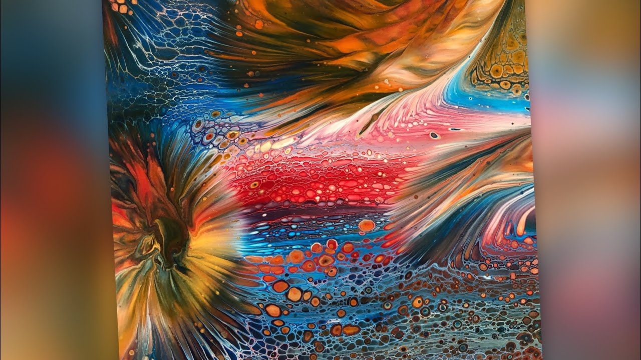 ACRYLIC POURING ART~all things bright and beautiful~Amazing Lace - YouTube