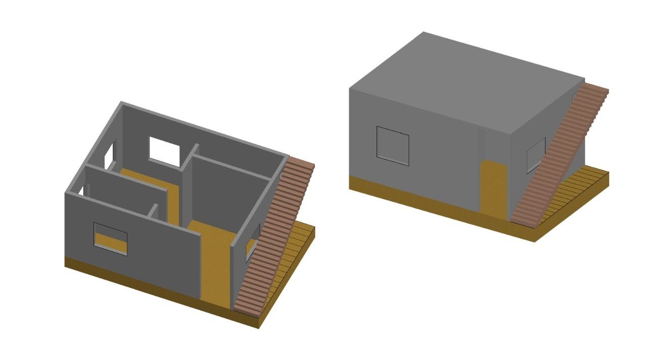 AutoCAD 3D House Plan: Easy Modeling for Beginners - YouTube
