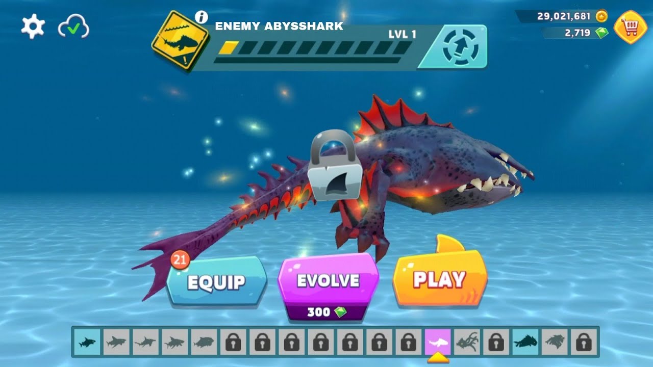 NEW ENEMY ABYSSHARK UNLOCKED AMD GAMEPLAY - Hungry Shark Evolution ...