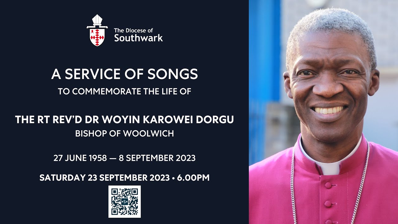 A Service of Songs to Commemorate the Life of The Rt Rev'd Dr Woyin ...