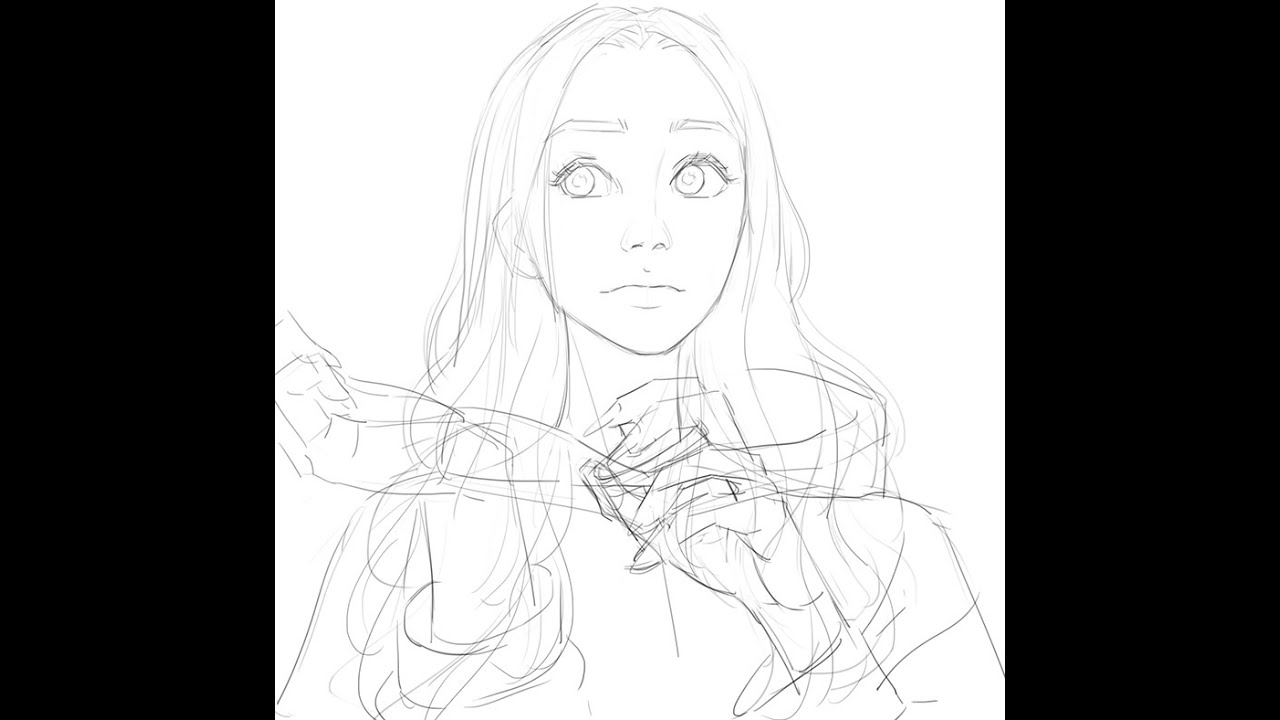 portrait rough sketch - YouTube