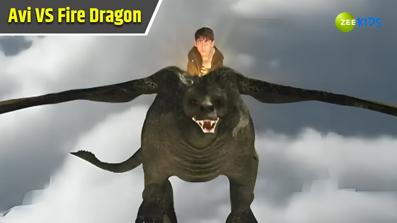 Avi VS Fire Dragon | Rudra Ke Rakshak | Superhero Cartoon | Hindi ...