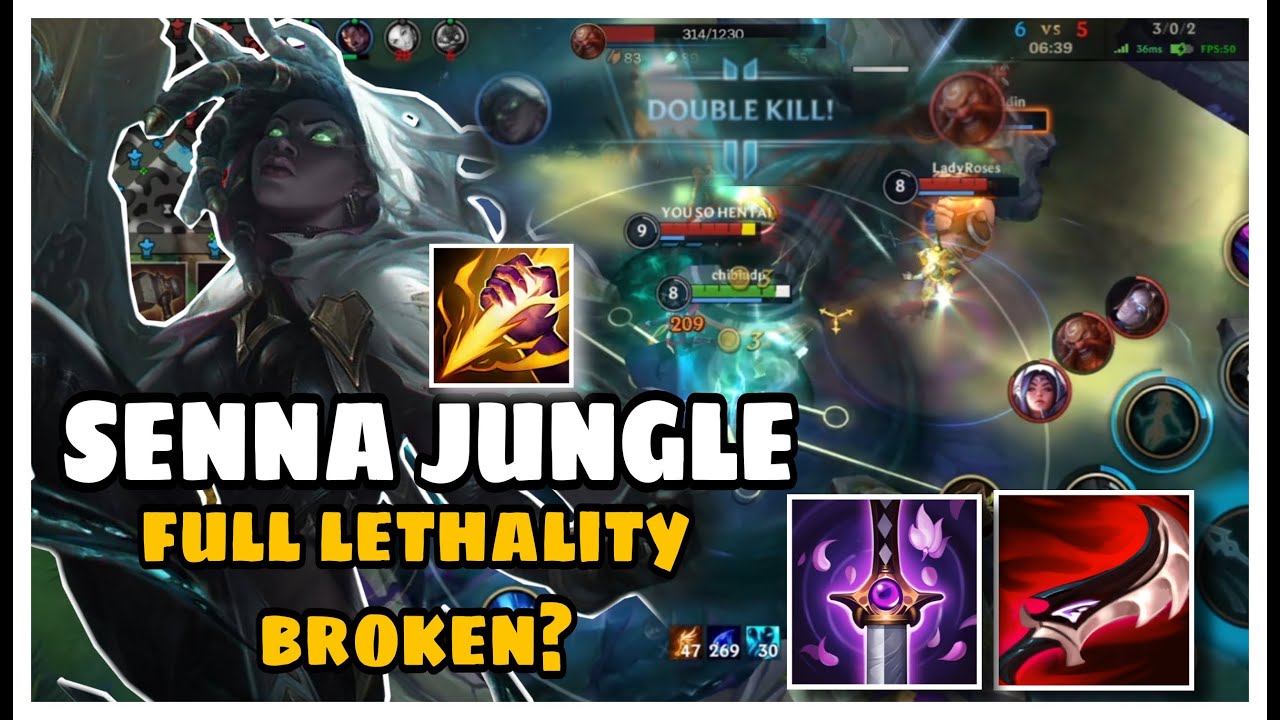 SENNA JUNGLE BUILD NEW META EASY GANK SENNA WILD RIFT - YouTube