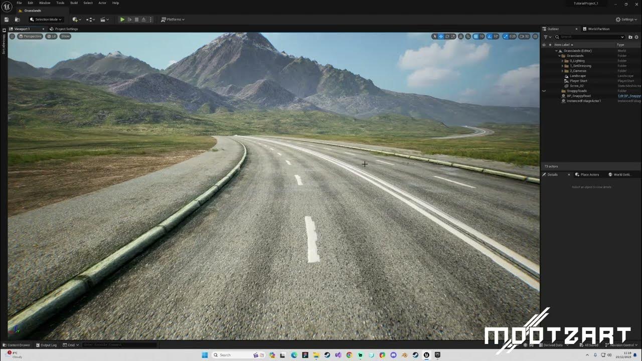 Unreal Engine 5.3 : Snappy Roads Tutorial : Part 3 - YouTube