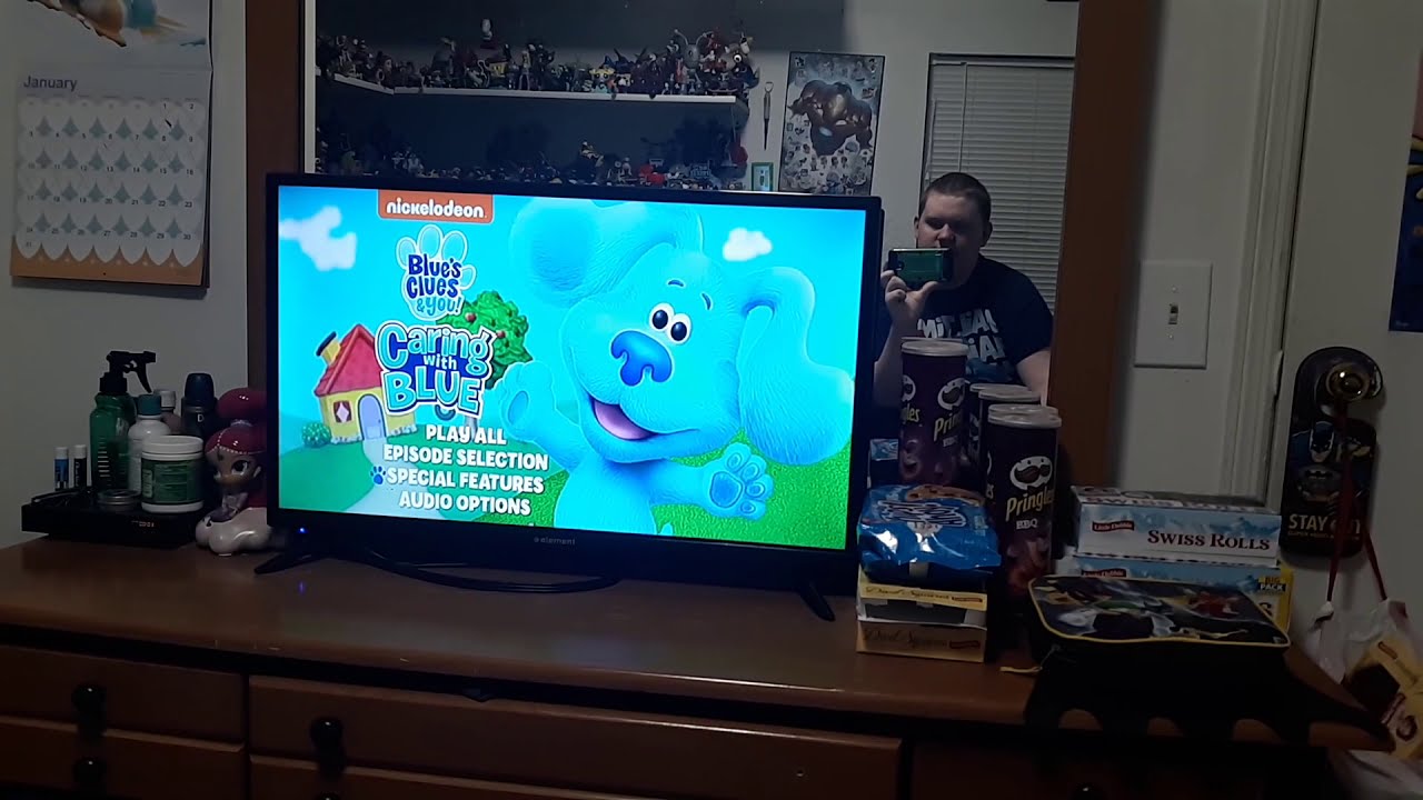 Opening/Menu Walkthrough Of Blue's Clues & You: Caring With Blue DVD ...