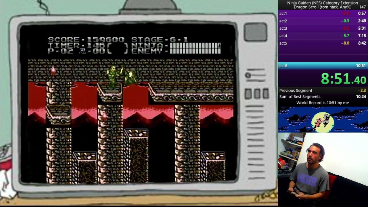 (WR) Ninja Gaiden Dragon Scroll (Nes romhack - Any%) Speedrun 10.32 - YouTube