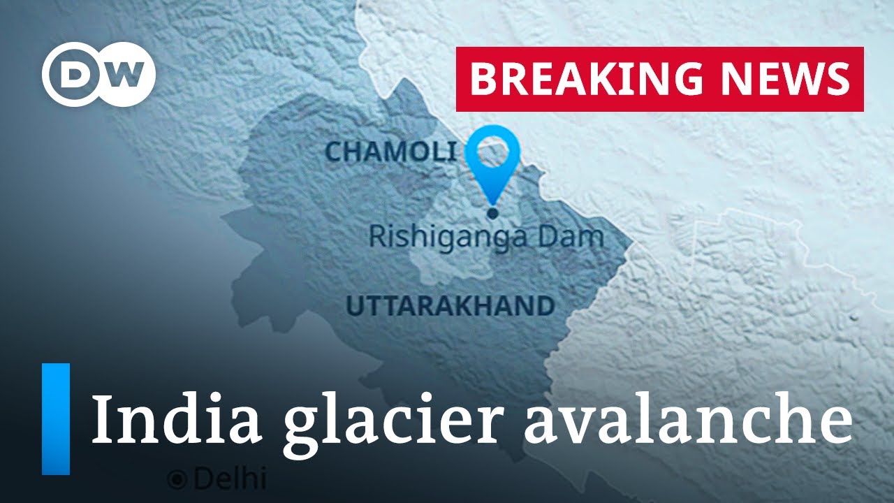 150 feared dead in India after glacier avalanche hits dam | DW News ...
