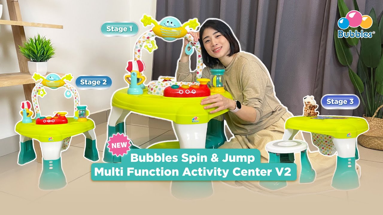 Bubbles Spin & Jump Multi Function Activity Center V2 Video - YouTube