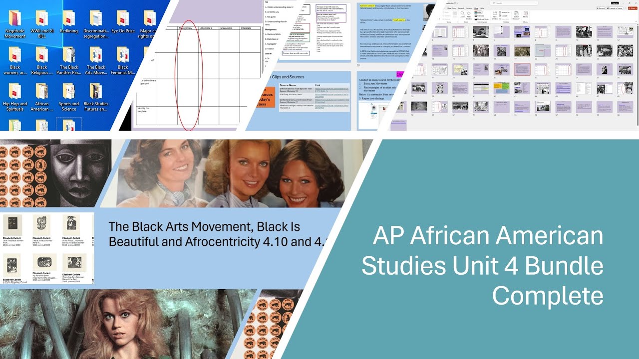 AP African American Studies Unit 4 Bundle Complete - YouTube