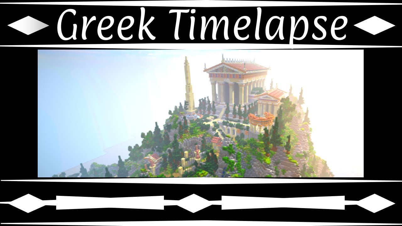 Ancient Greece Timelapse Minecraft Recreation - YouTube