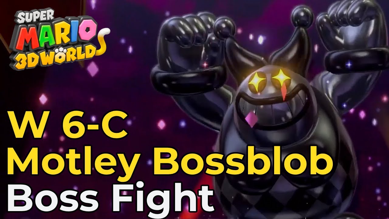 Motley Bossblob (World: 6 -C) | Boss Fight [Super Mario 3D World ...