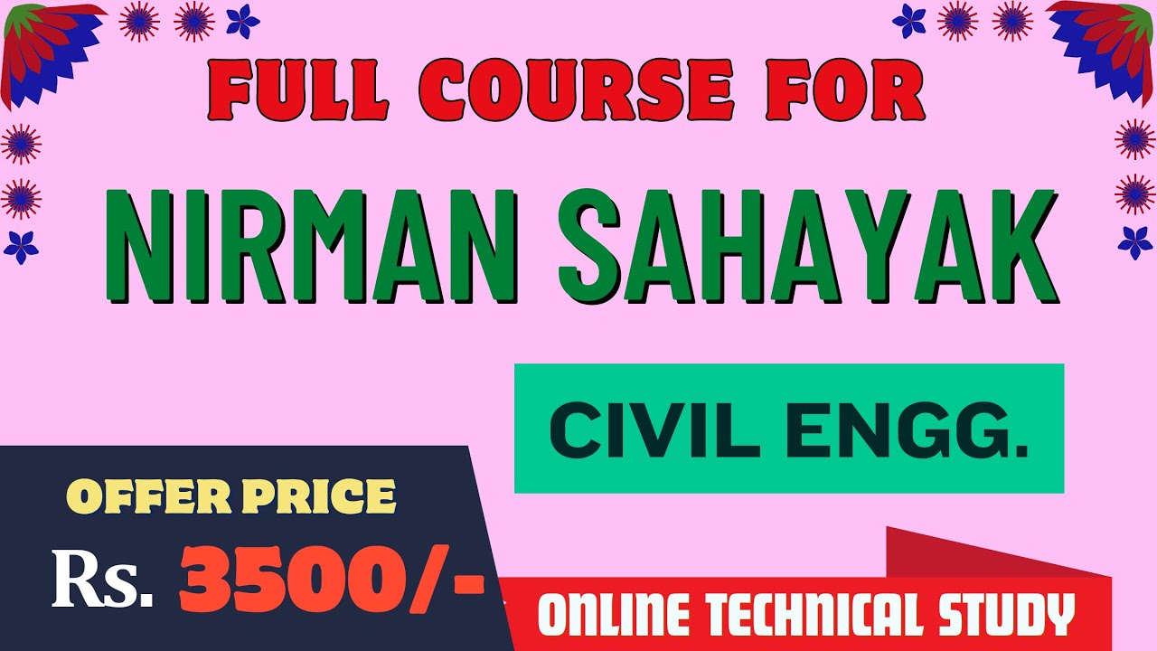 Full course for Nirman Sahayak || wbprms || Civil Engineering - YouTube
