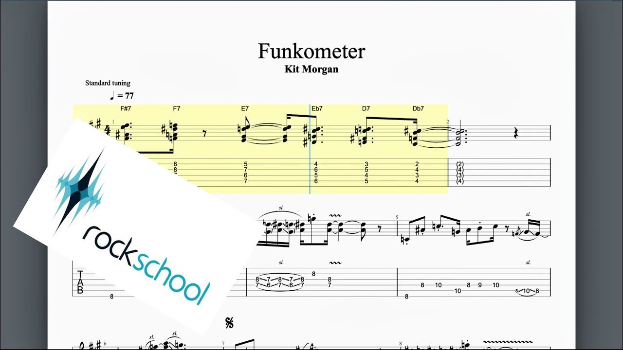 Funkometer Rockschool Grade 4 Guitar - YouTube