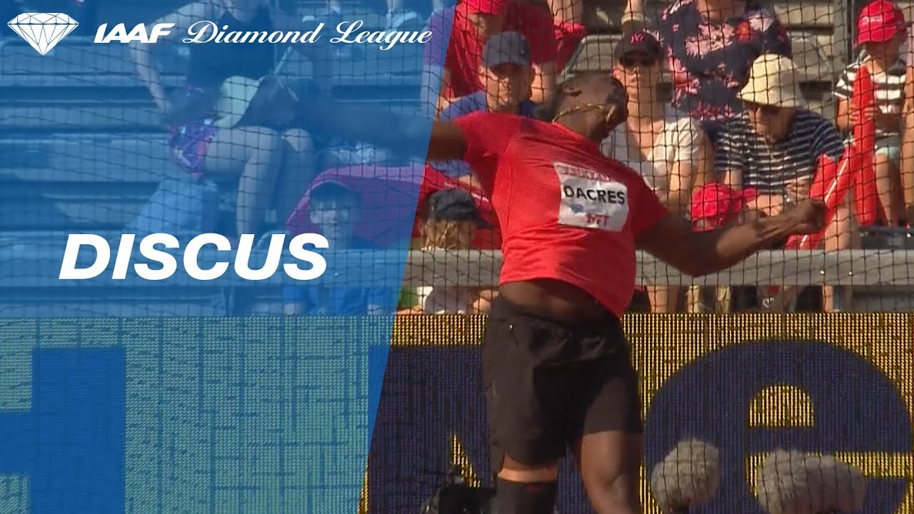 Fedrick Dacres Wins Men's Discus - IAAF Diamond League Stockholm 2018 ...