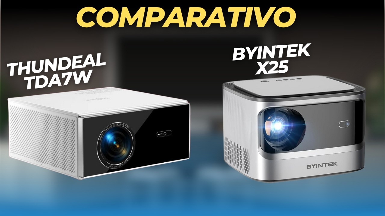 FIZ UM COMPARATIVO ENTRE ESSES DOIS PROJETORES FULL HD NATIVO THUNDEAL ...
