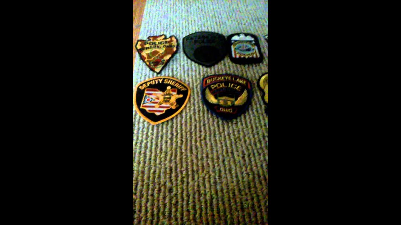 My police patch collection - YouTube