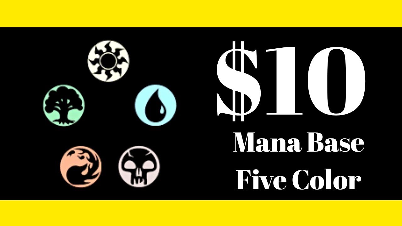 Five Color Mana Base for Commander: $10 Budget EDH Lands - YouTube