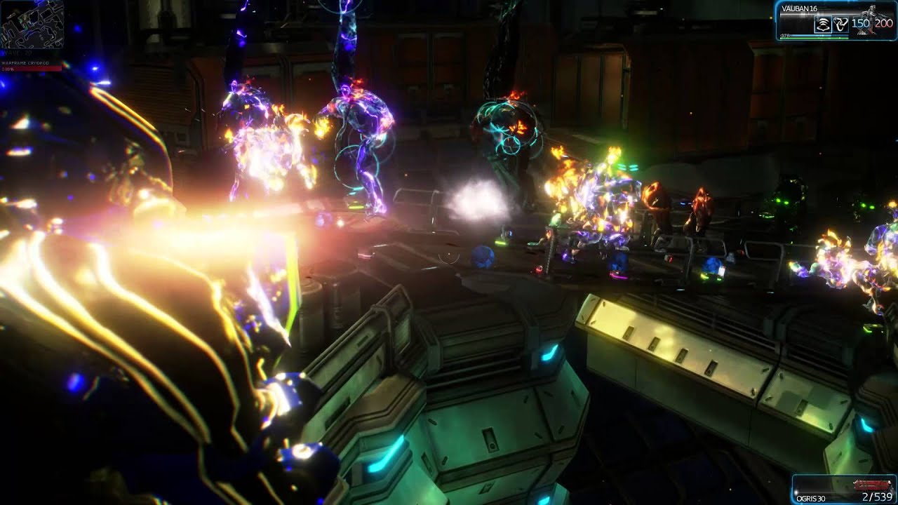 Warframe Highlight - Infested Defence - Nova, Vauban and Ogris - YouTube