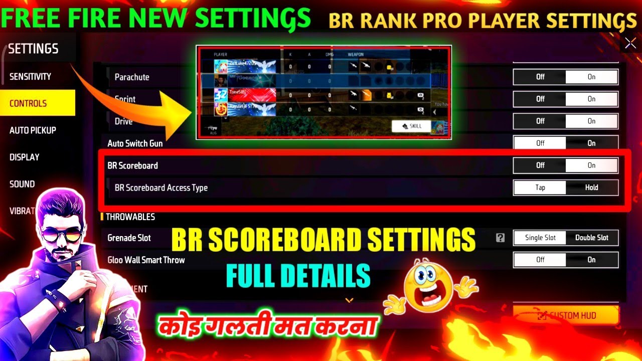 Free Fire Br Scoreboard Settings 🤯 | Br Scoreboard Access Type | How To ...