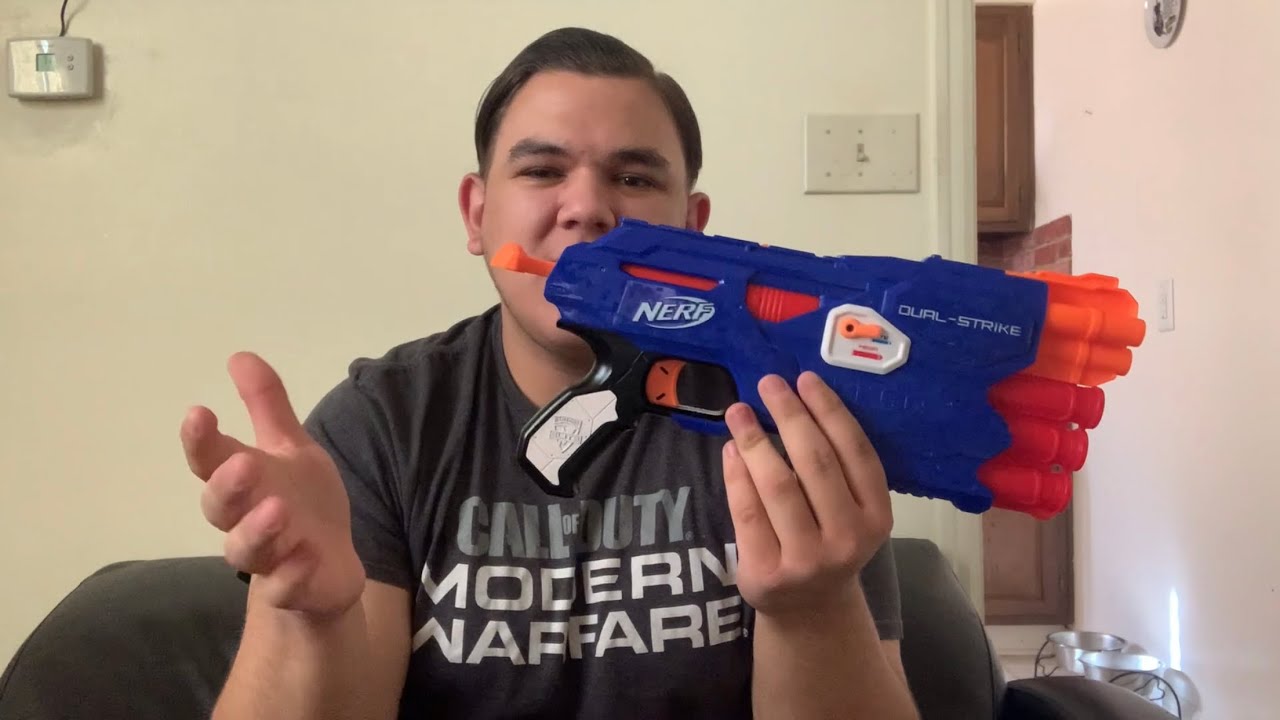 Nerf Dual Strike Review (pistol master key) - YouTube