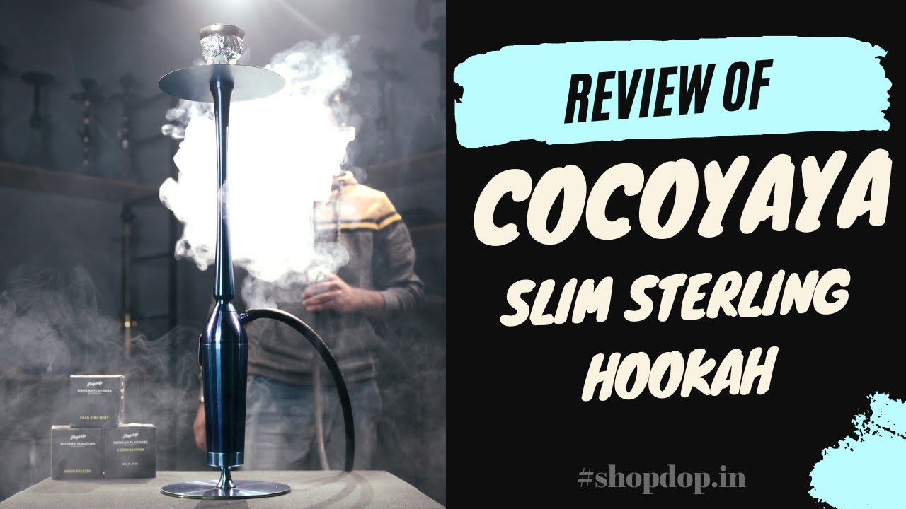 Review of 25" COCOYAYA Slim Sterling Hookah | Unboxing | Setup and ...