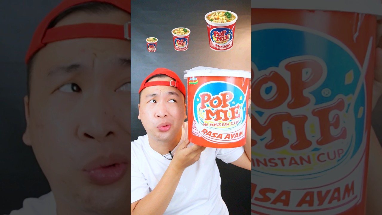 Makan Pop Mie Kecil, Sedang, Besar🍜 #asmr #mukbang #makansesuaiemoji # ...