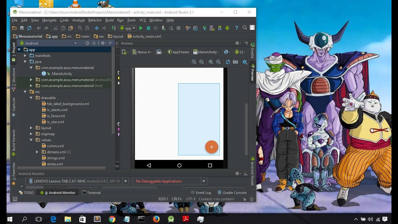 Material Design con Android Studio- Floating Actions Menu (parte 2 ...