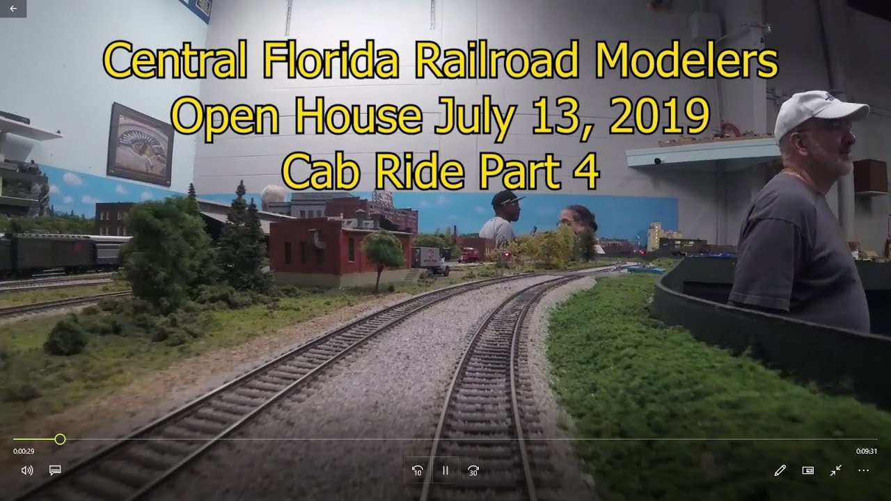 HO Scale Cab Ride Part 4 - Central Florida Railroad Modelers - YouTube