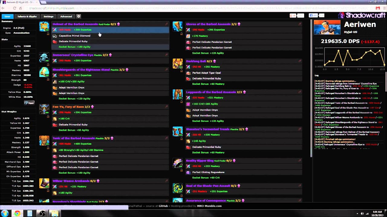 Optimization and Significance with ShadowCraft - YouTube