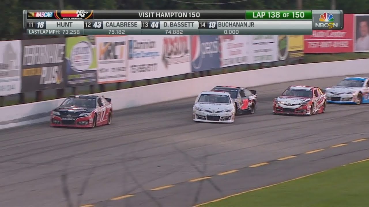 NASCAR K&N Pro Series East 2017. Langley Speedway. Last Laps - YouTube